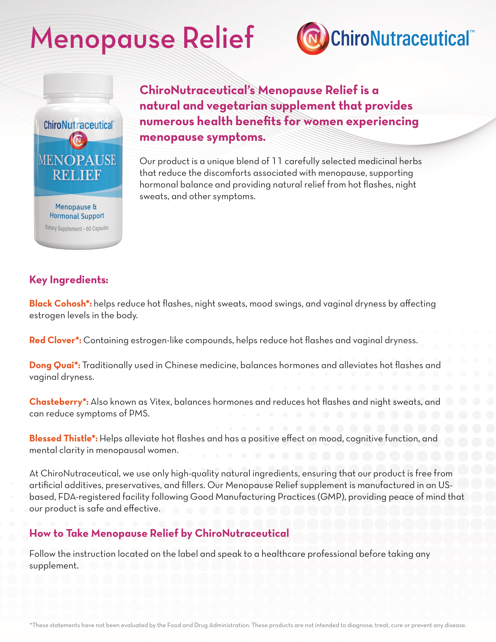 Menopause Relief | Shop ChiroThin